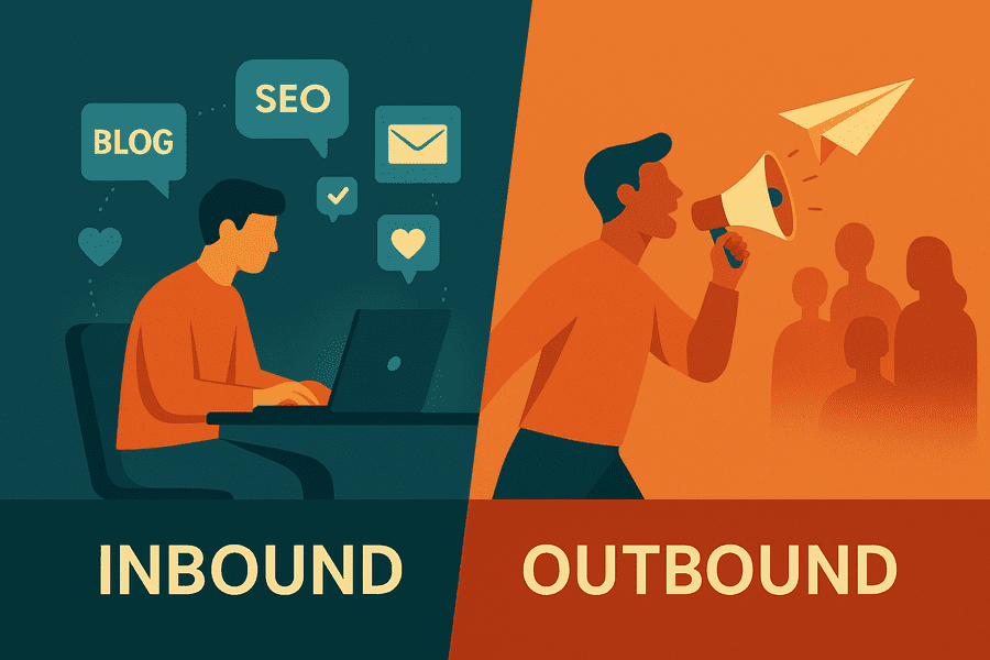 Inbound vs. Outbound Marketing: Breaking Down the Basics - Kimp