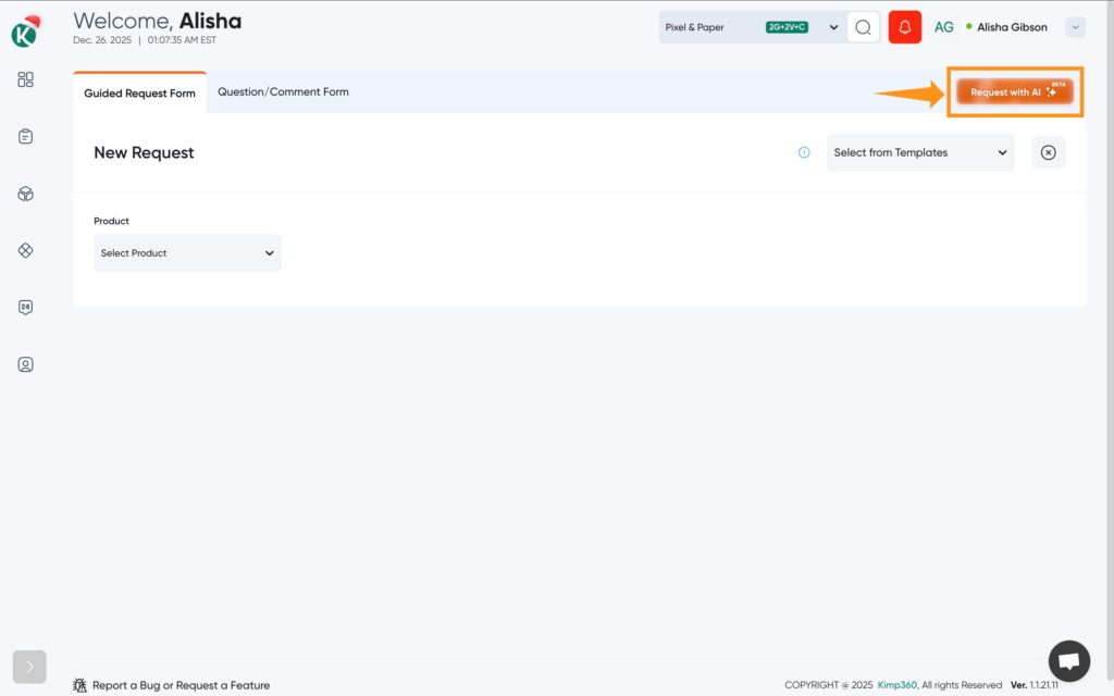 Introducing the AI-Powered Request Form (Beta) - Kimp